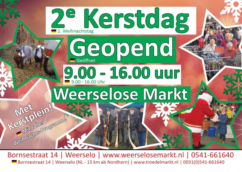 Tweede Kerstdag – Weerselose Markt